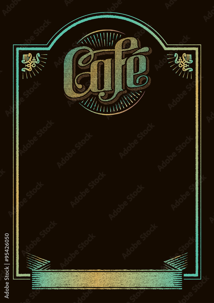 Cafe menu background Stock Vector | Adobe Stock