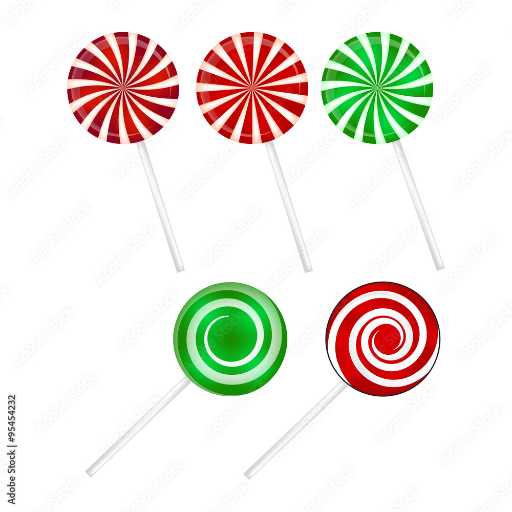 Striped Circle Lollipop