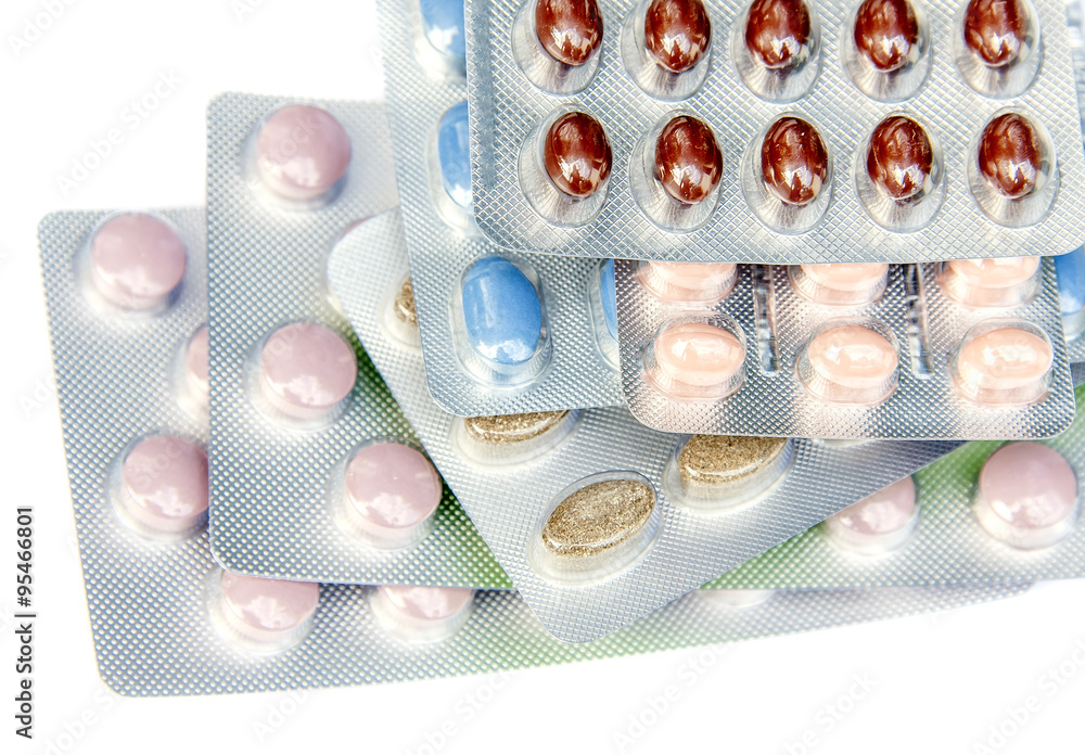 médicaments, plaquettes de comprimés et de capsules Stock Photo | Adobe ...