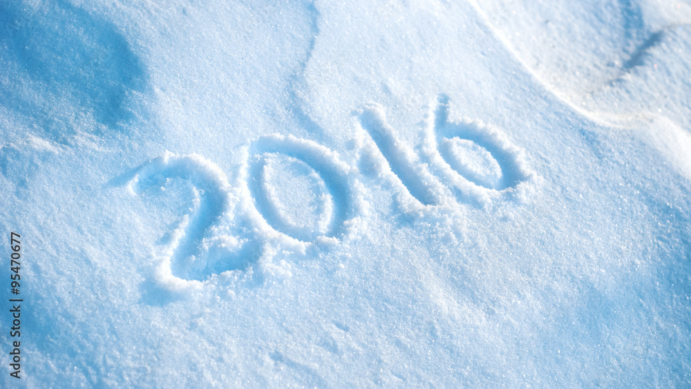 2016 written in snow #3 | Uwalls.co.uk