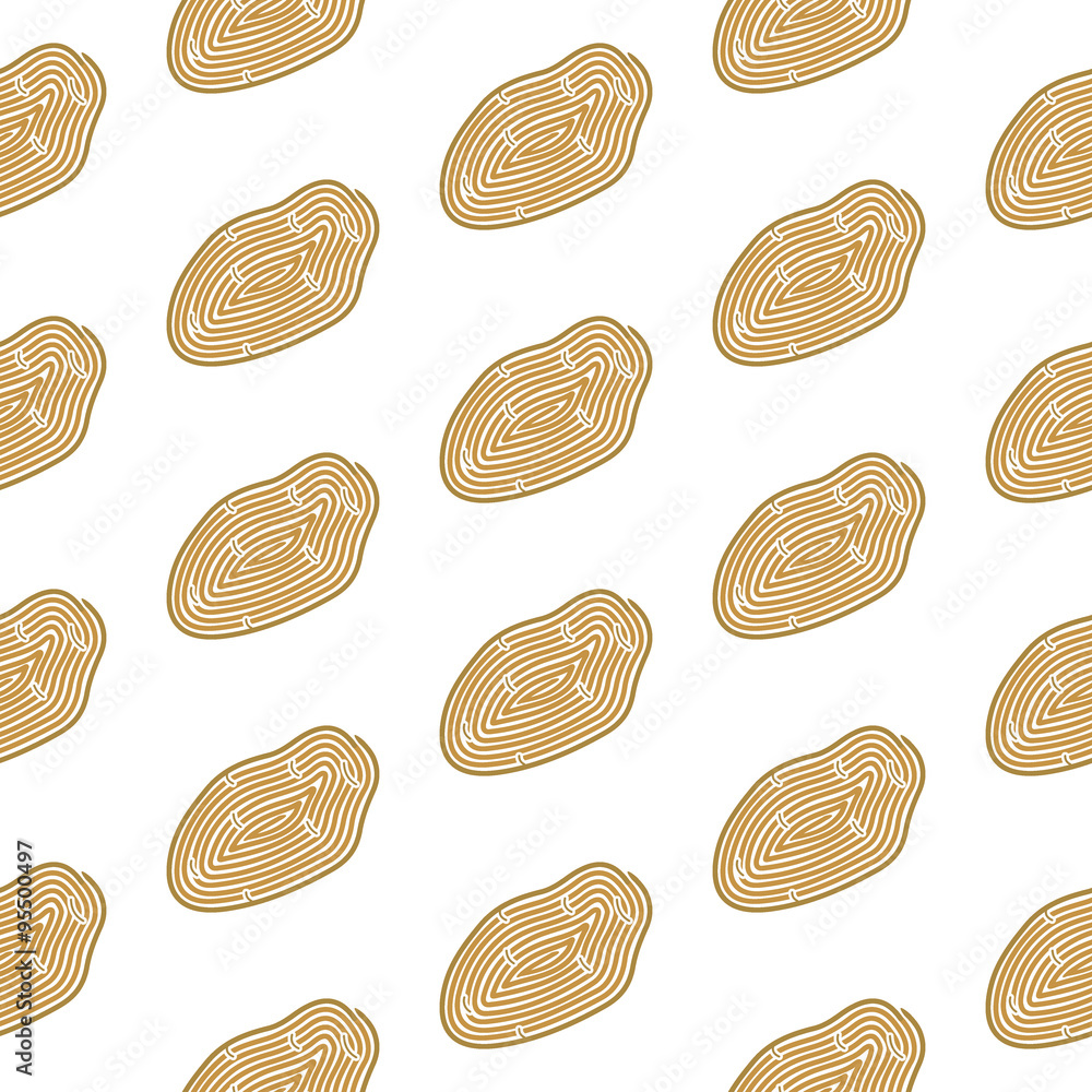 Potato. Seamless pattern with spiral potatoes. Vector vegetable ...