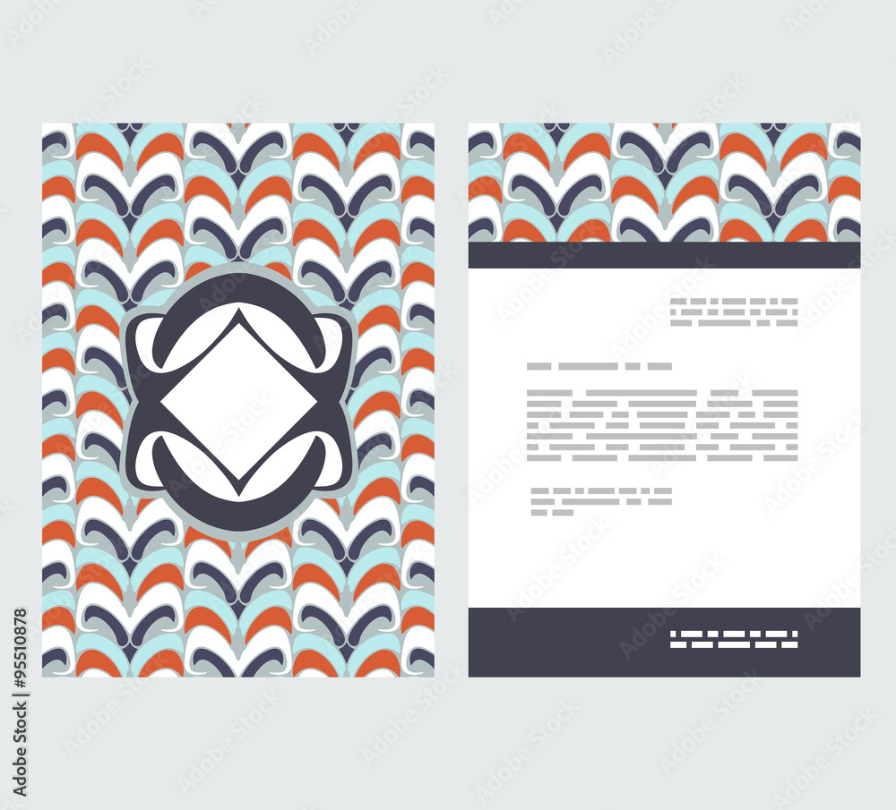 Flyer, leaflet, booklet layout. Editable design template A4 Stock ...