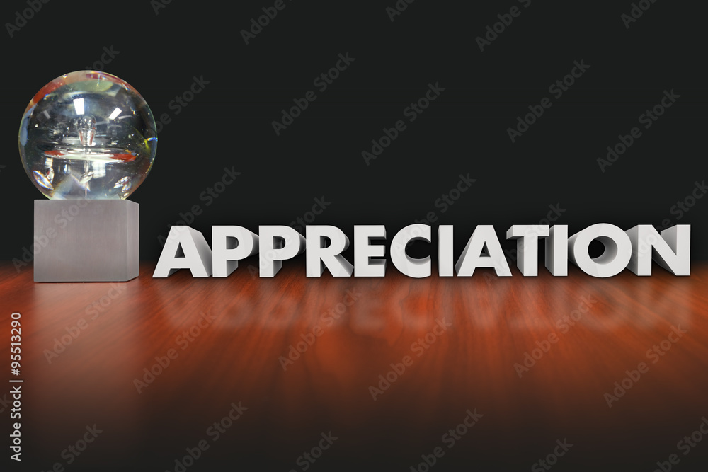 Appreciation Word Award Trophy Prize Employee Recognition Stock ...