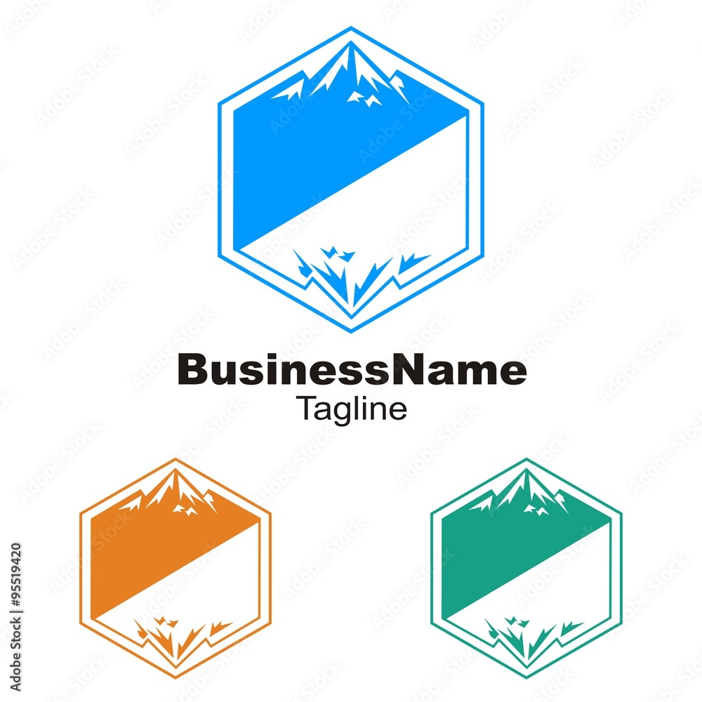 Mount logo icon vector Stock-Vektorgrafik | Adobe Stock