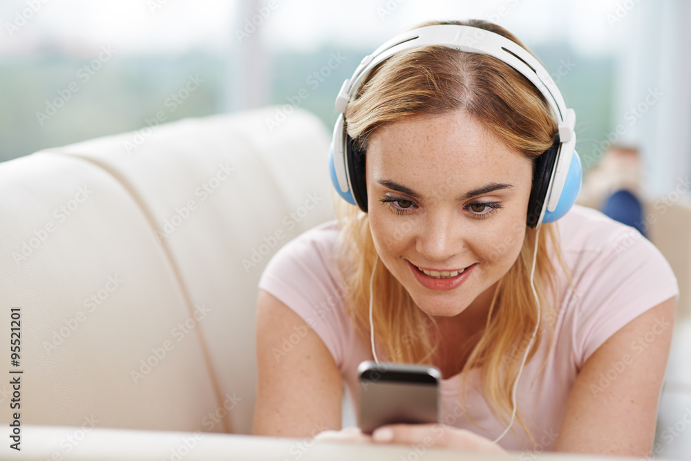 Enjoying music Stock Photo | Adobe Stock