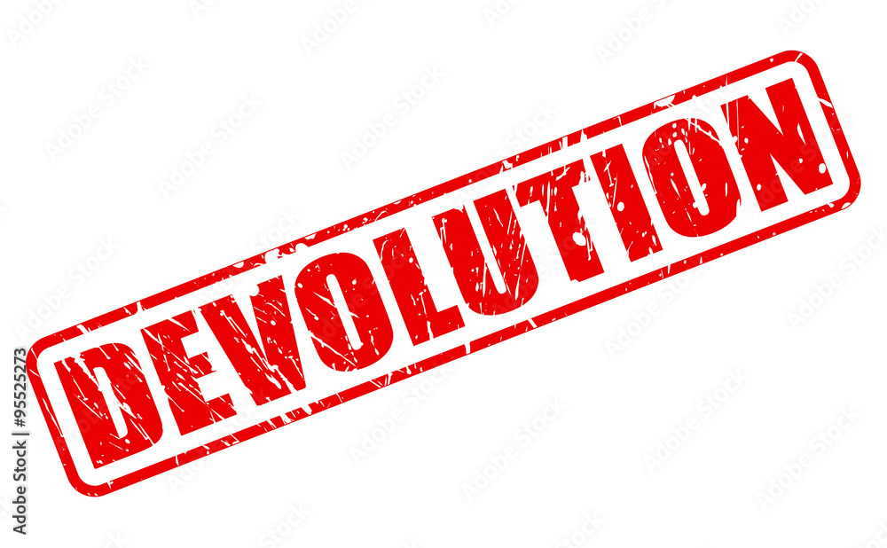 DEVOLUTION red stamp text Stock Vector | Adobe Stock