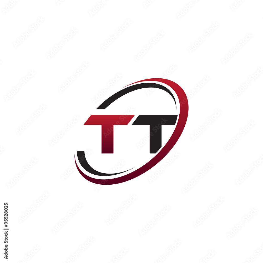 Modern Initial Logo Circle TT Stock Vector | Adobe Stock