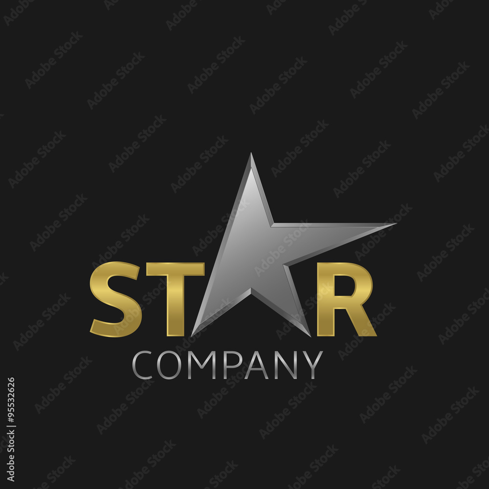 Star company logo Stock Vector | Adobe Stock