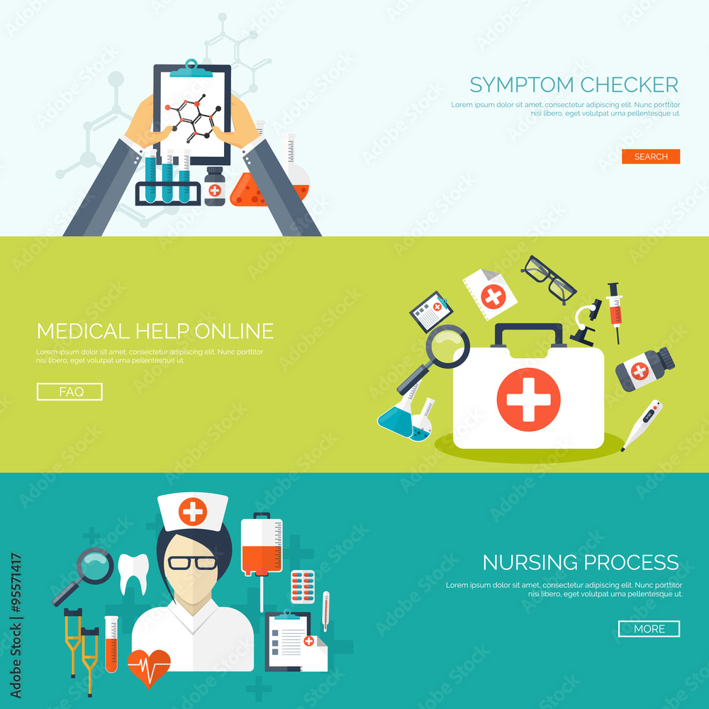 Vector illustration. Flat medical background. Health care ,first aid ...