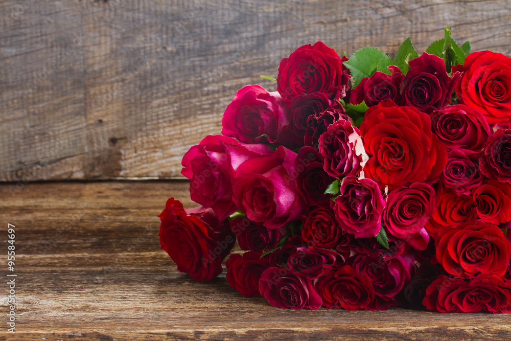 pile of red roses Stock Photo | Adobe Stock