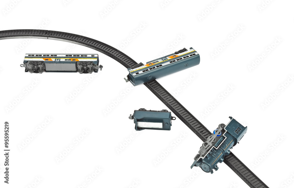Crash toy train Stock Photo | Adobe Stock