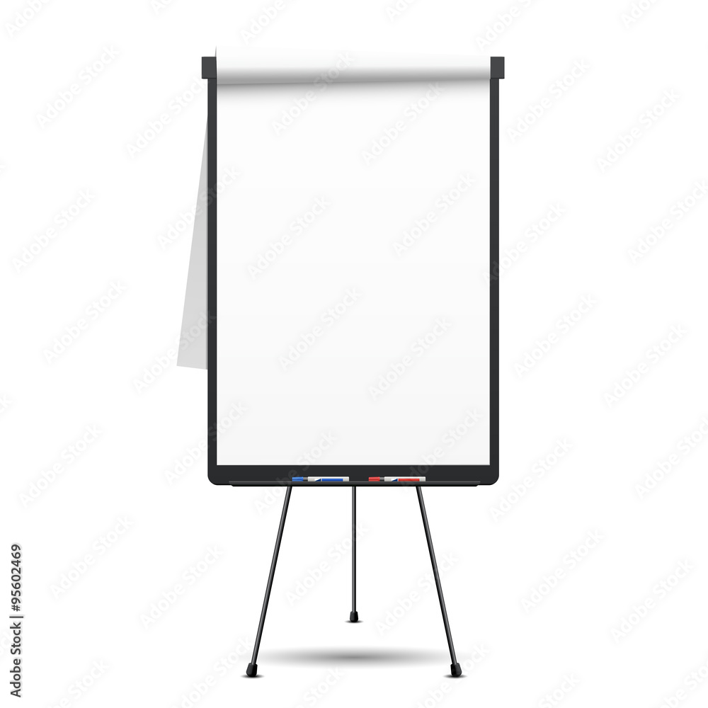 Blank flip chart Stock Vector | Adobe Stock