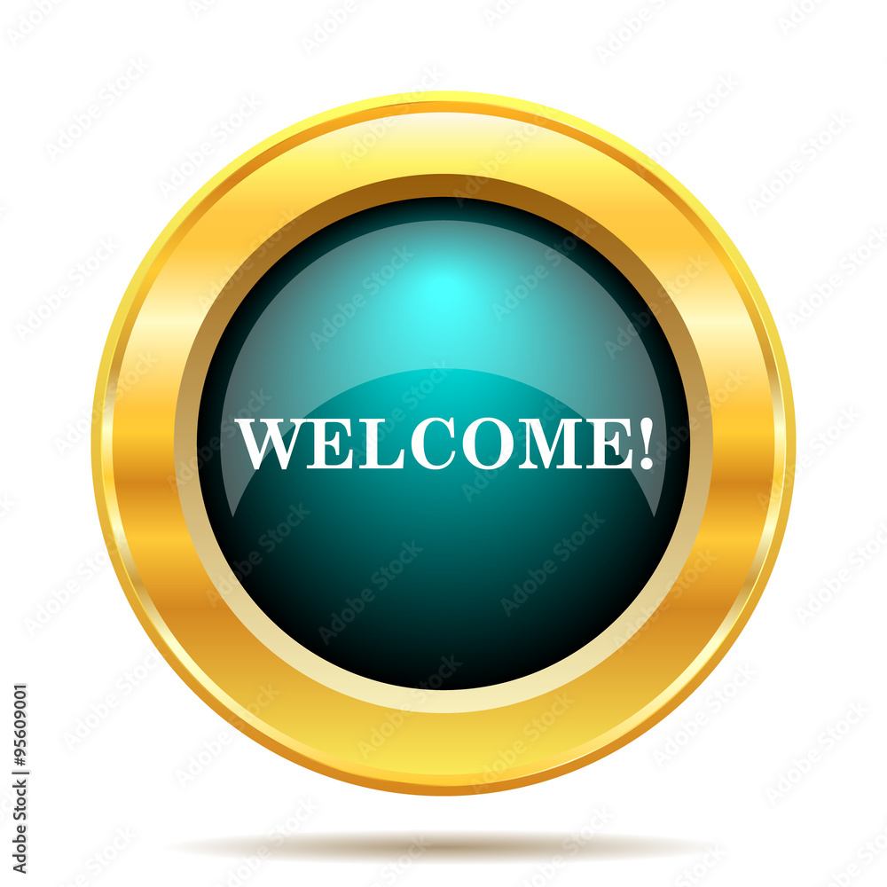 Welcome icon Stock Illustration | Adobe Stock