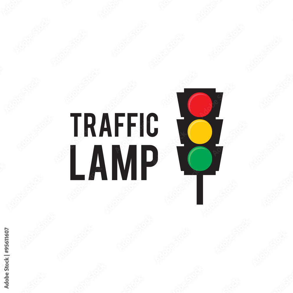Traffic light logo icon Stock Vector | Adobe Stock