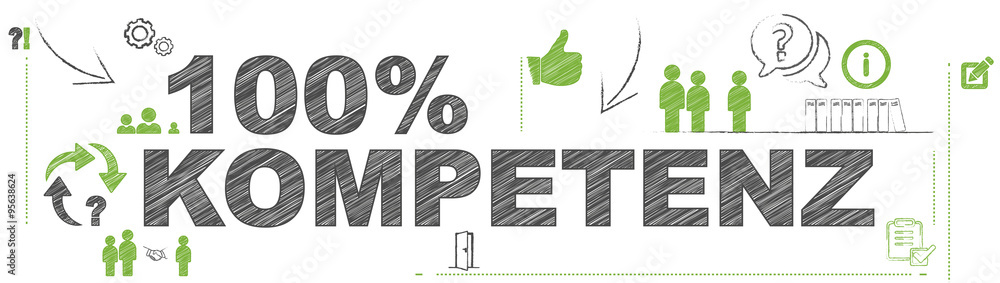 100% Kompetenz Stock-Vektorgrafik | Adobe Stock