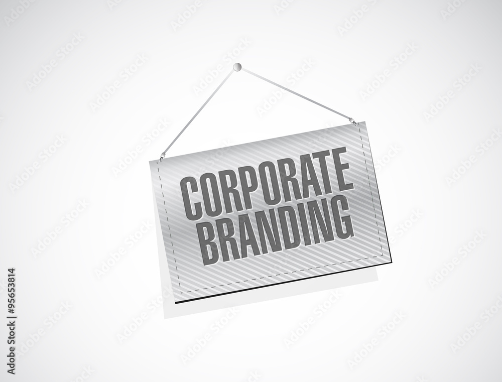 Corporate Branding banner sign concept Stock Illustration | Adobe Stock