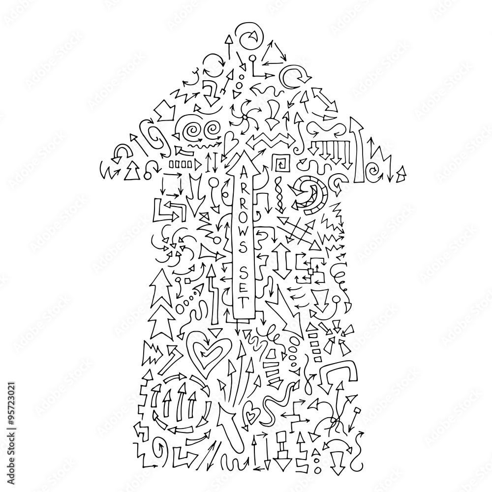 Big Arrow Sign Cartoon