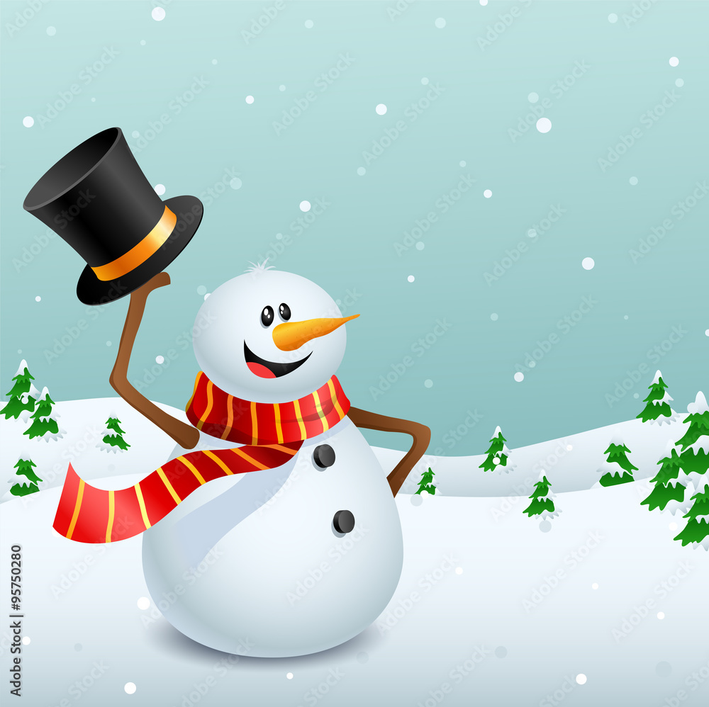 Cute Animated Snowman