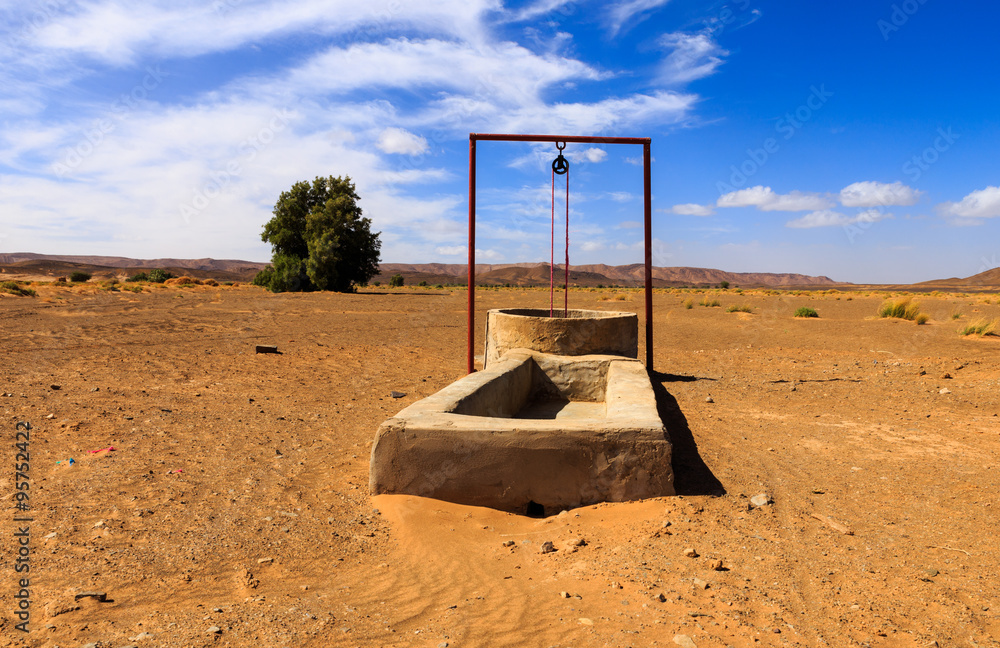 water well in the Sahara desert Stock Photo | Adobe Stock