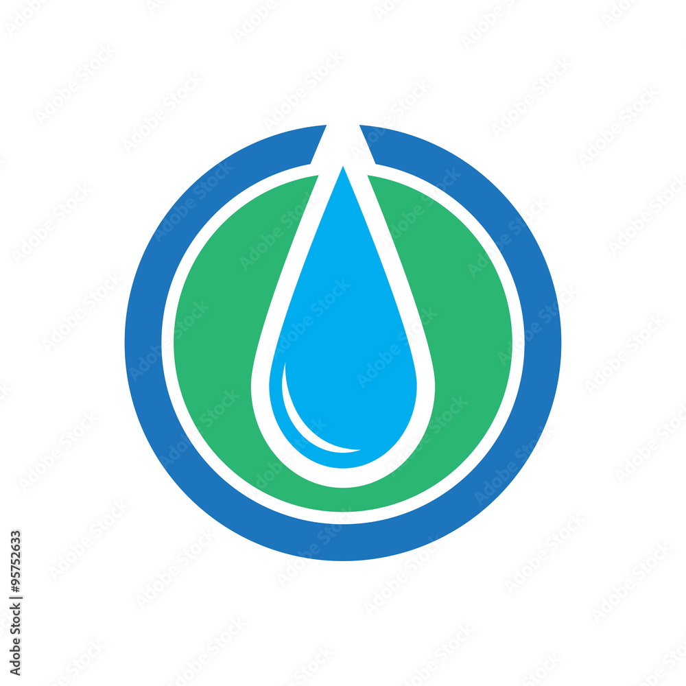 Natural Water Icon Stock Vector | Adobe Stock