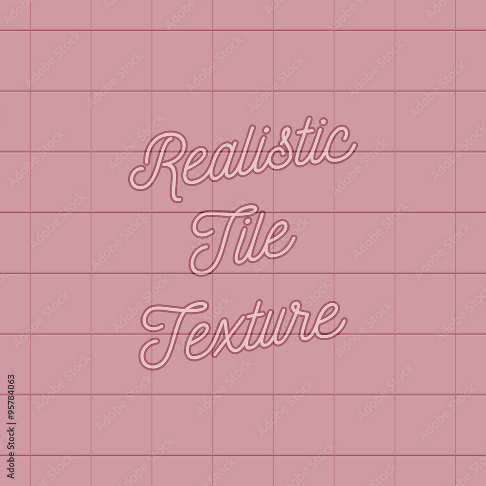 Realistic vector pink Tile Texture for Wall Stock Vector | Adobe Stock