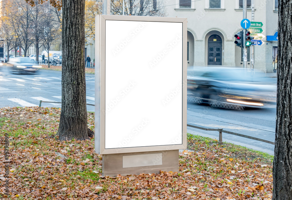Blank billboard poster background - mock up Stock Photo | Adobe Stock