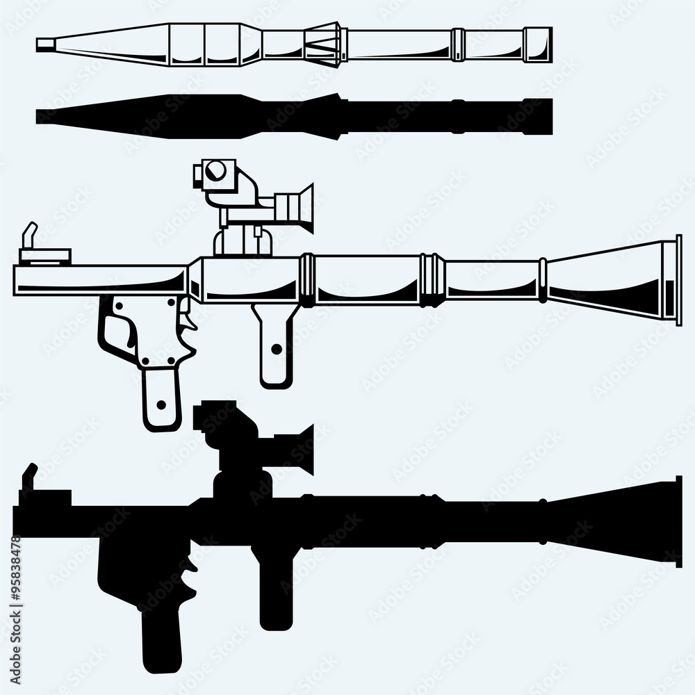 Poster Anti-tank rocket propelled grenade launcher - RPG 7 – Wall Art ...