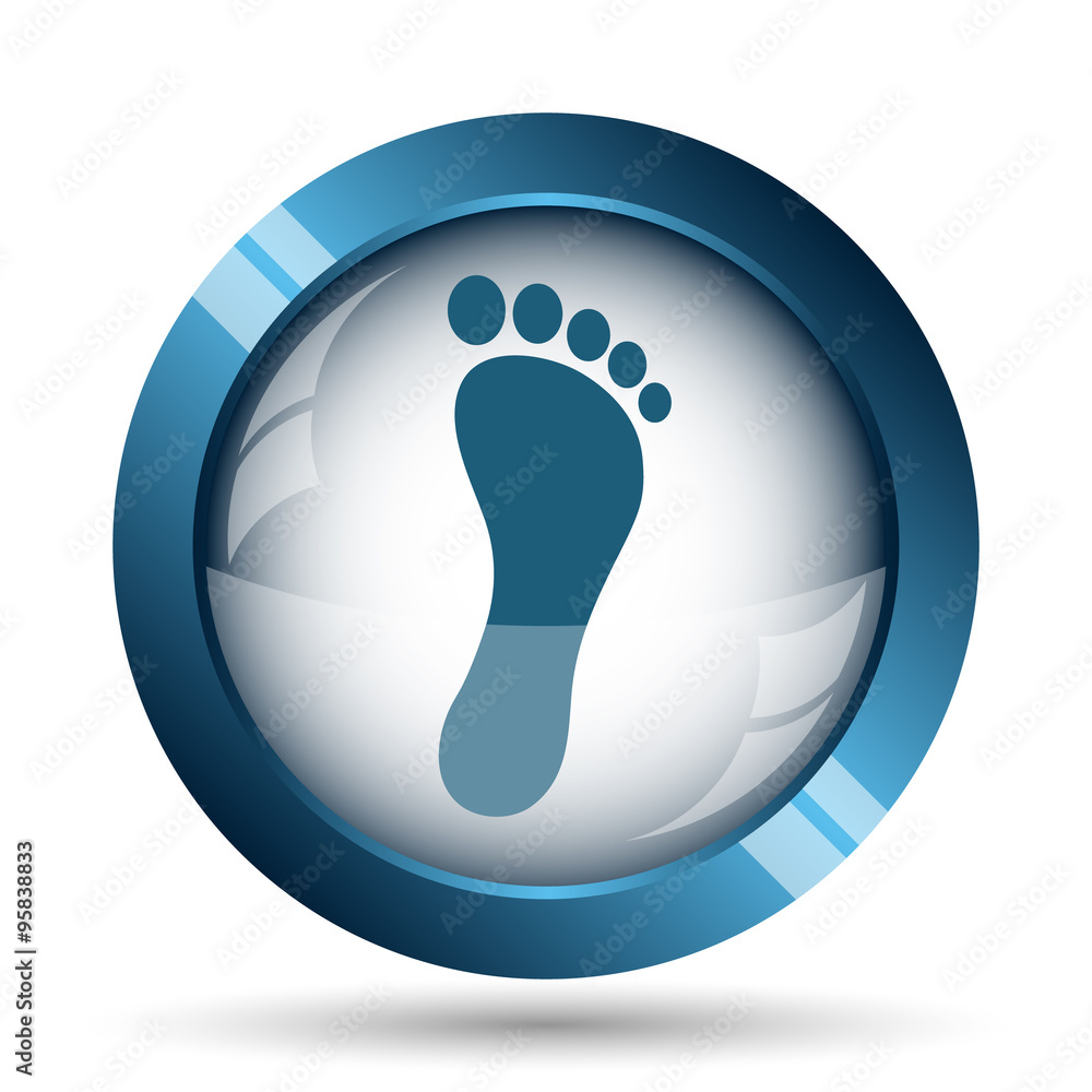 Foot print icon Stock Illustration | Adobe Stock