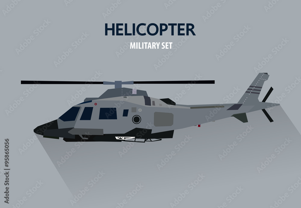 Military Helicopter Side