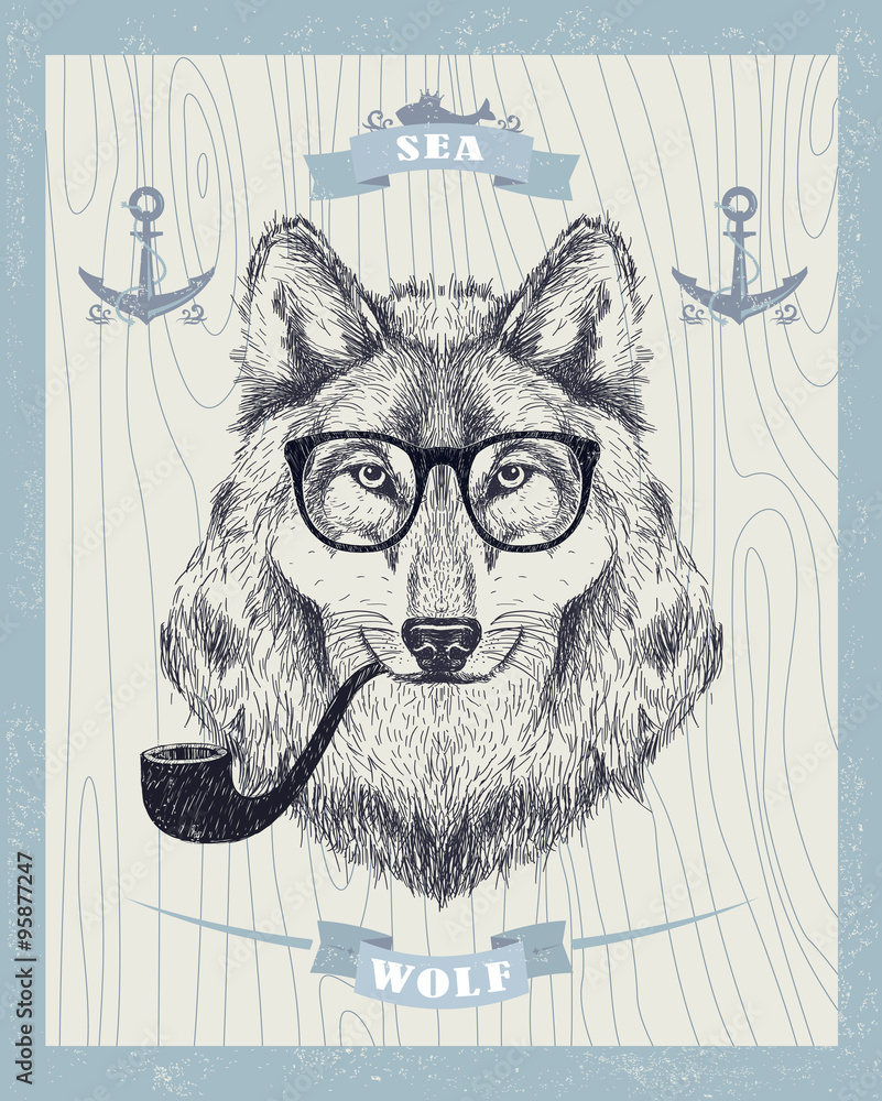 Hipster Wolf