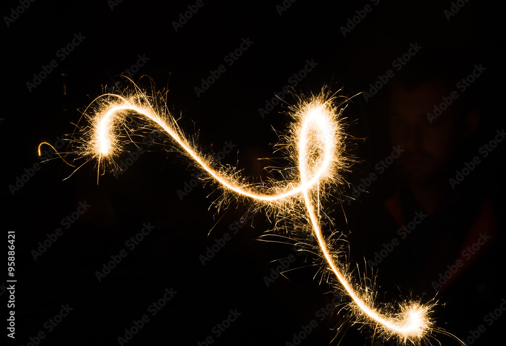 Slow Shutter Speed Photography Sparklers