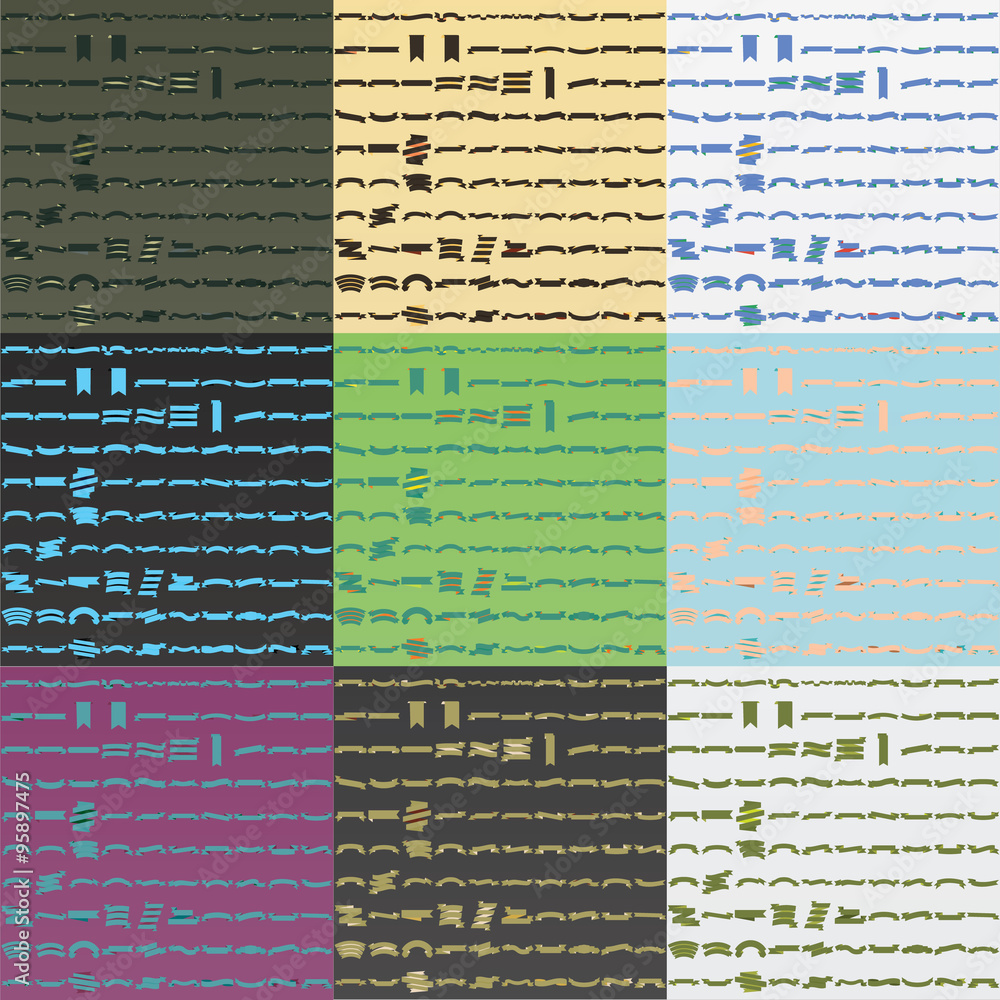 Color ribbon banner collection (vector set of 900 ribbons) Stock Vector ...