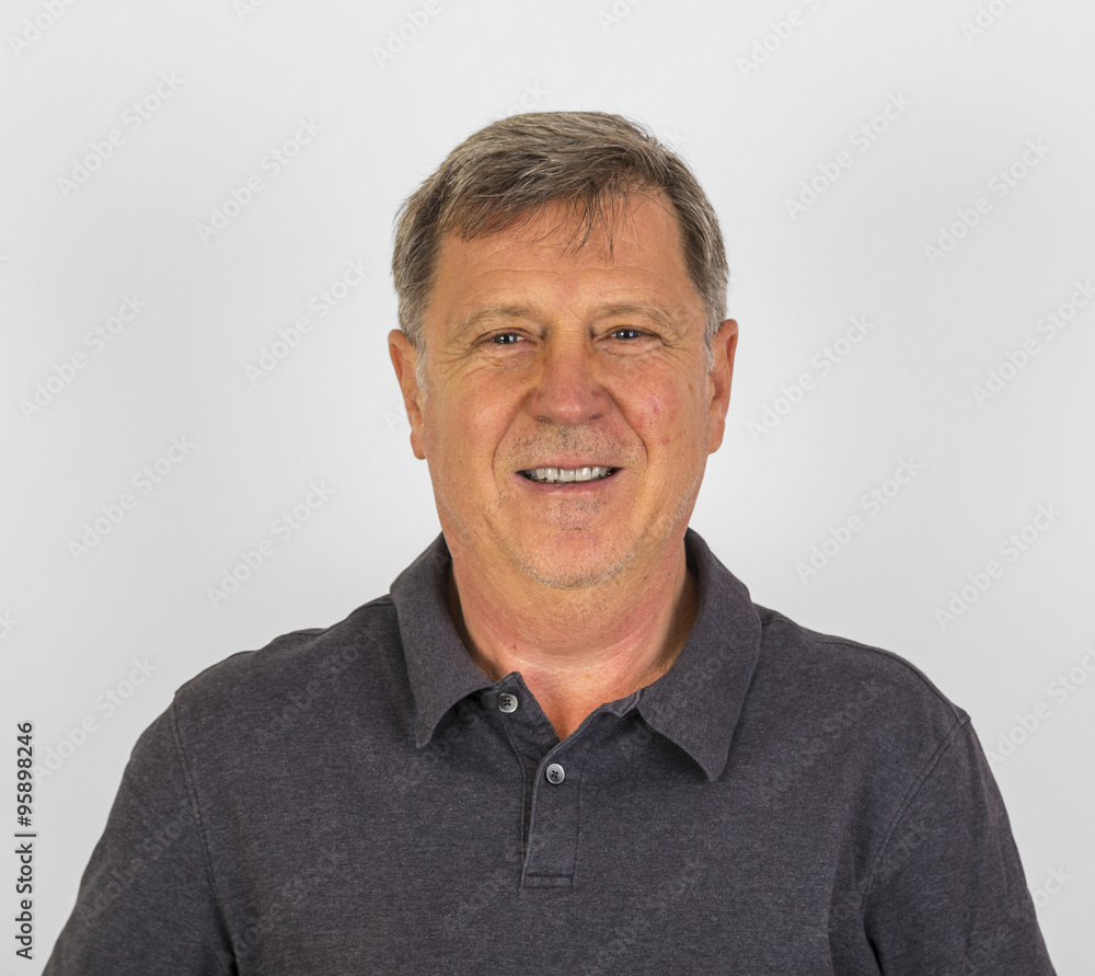 Handsome middle age man studio portrait Stock Photo | Adobe Stock