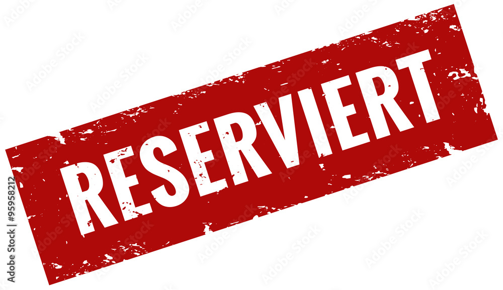 Stempel rot reserviert grunge Stock-Vektorgrafik | Adobe Stock