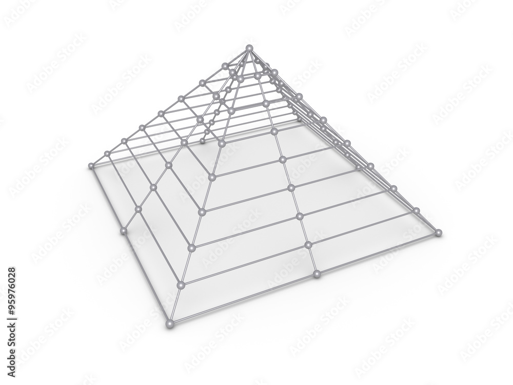 Pyramid of spheres Stock Illustration | Adobe Stock