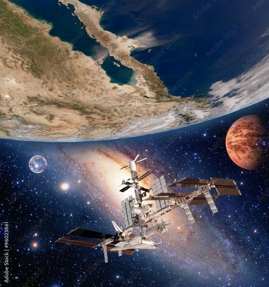 International Space Station Moon