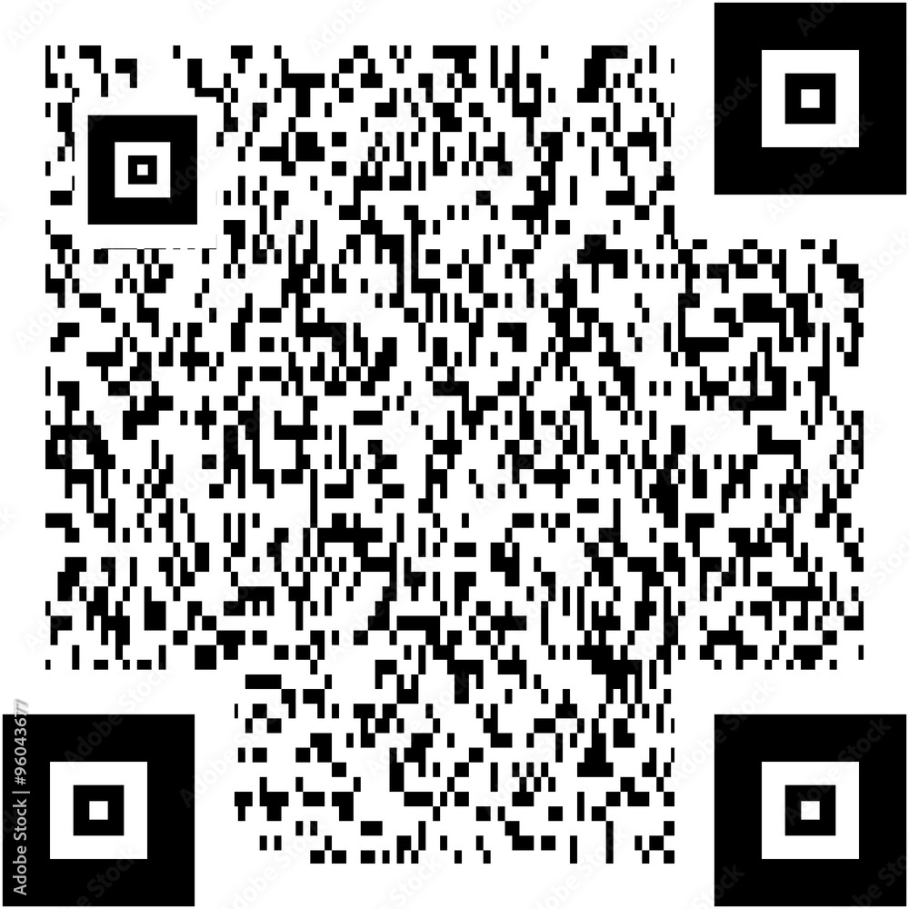 sample qr code ready to scan with smart phone Stock Photo | Adobe Stock