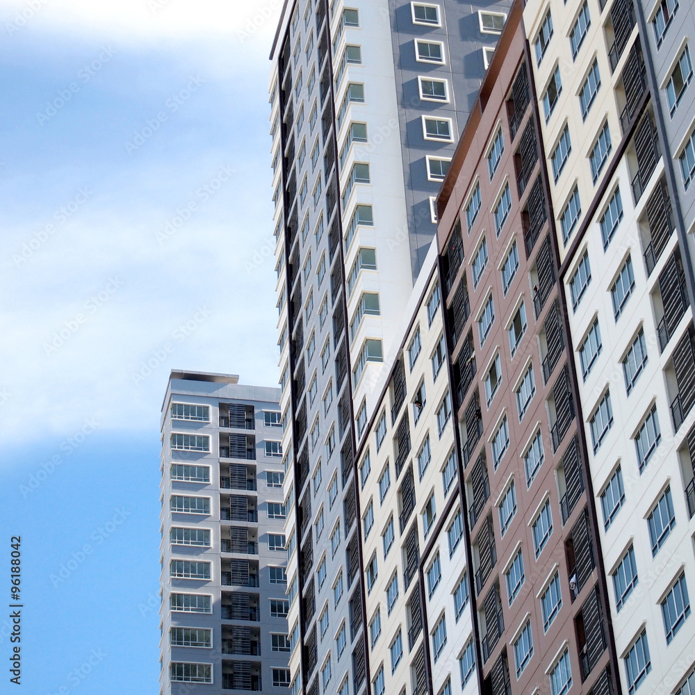 Perspective and underside angle view to textured background Stock Photo ...