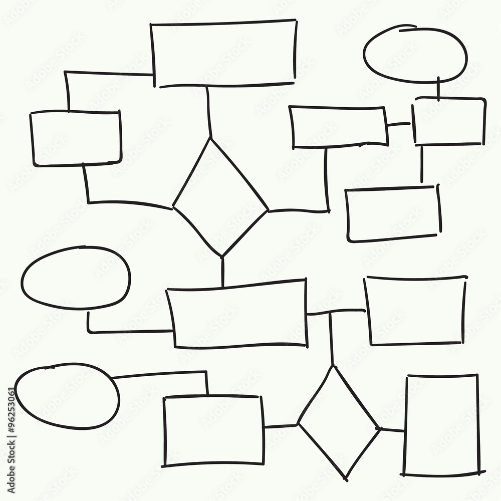 Abstract Flowchart Vector Design Stock Vector Adobe Stock