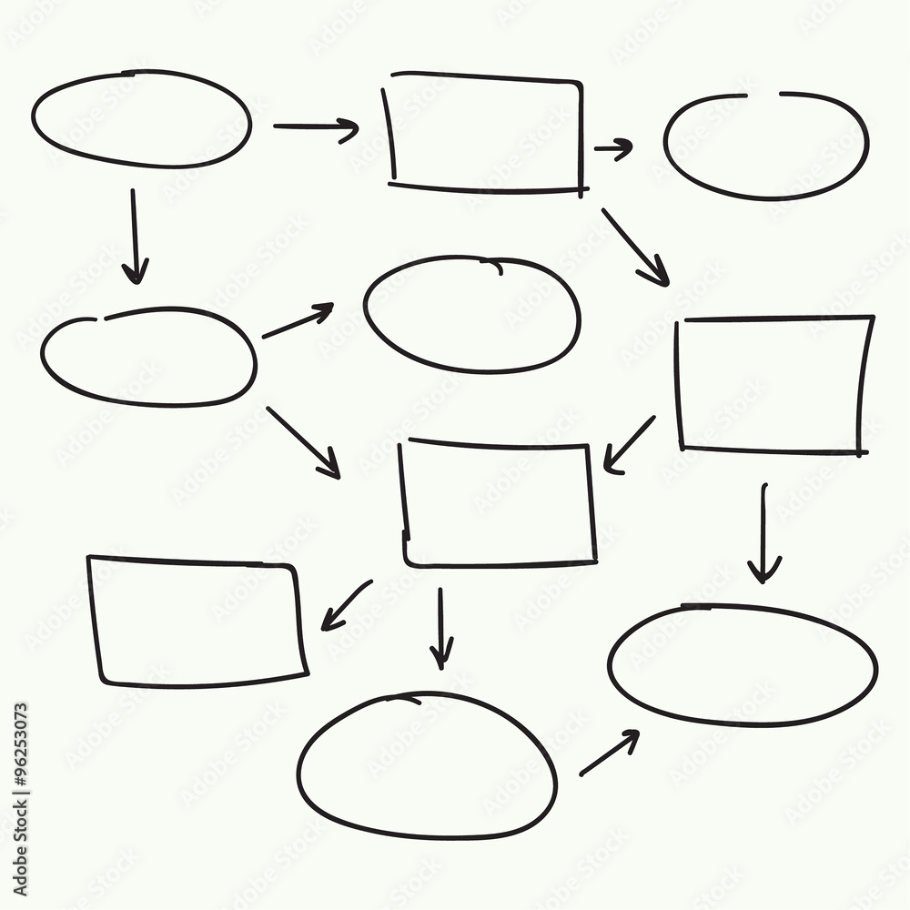Abstract flowchart vector design Stock Vector | Adobe Stock