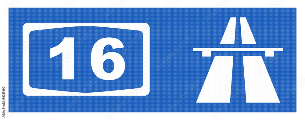 A16-Symbol mit Reflektierung Stock-Illustration | Adobe Stock