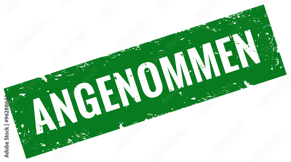 Stempel grün akzeptiert Stock-Vektorgrafik | Adobe Stock