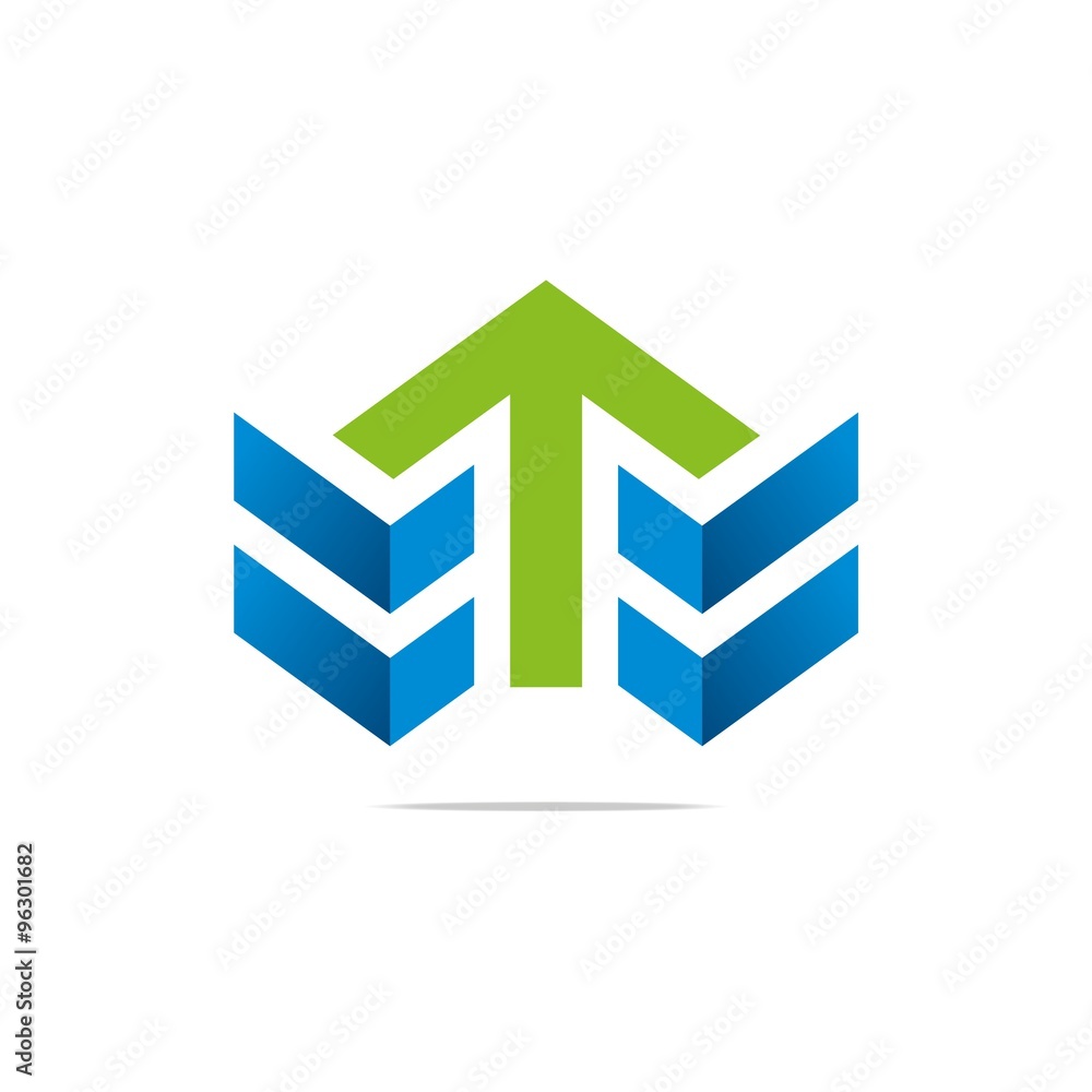 Logo Abstract Arrow Letter Line Design symbols Stock Vector | Adobe Stock