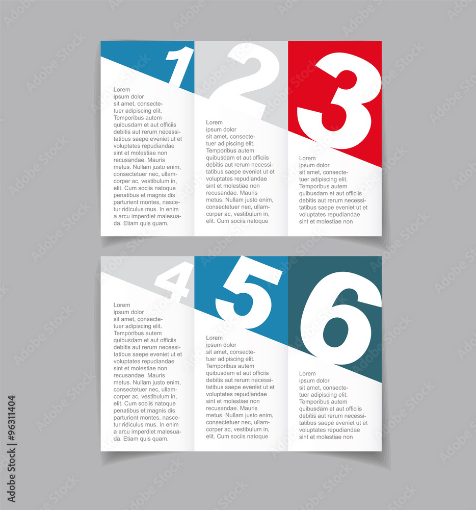 Vector art graphic illustration of brochure design Stock Vector | Adobe ...