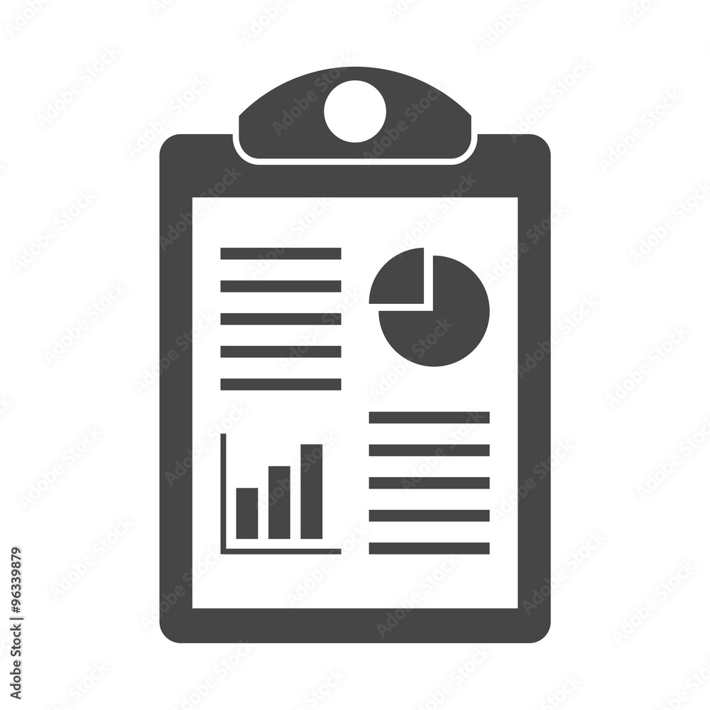 Business Report icon vector de Stock | Adobe Stock