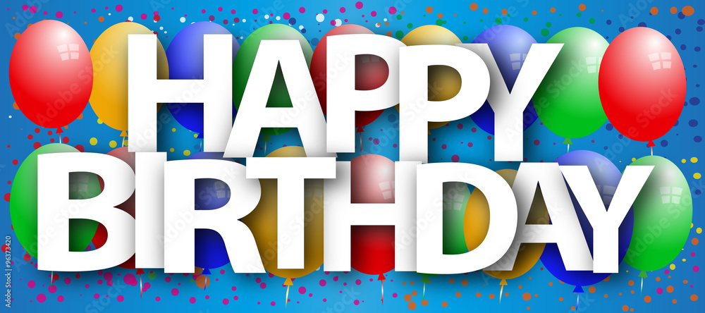 Happy Birthday Stock Vector | Adobe Stock