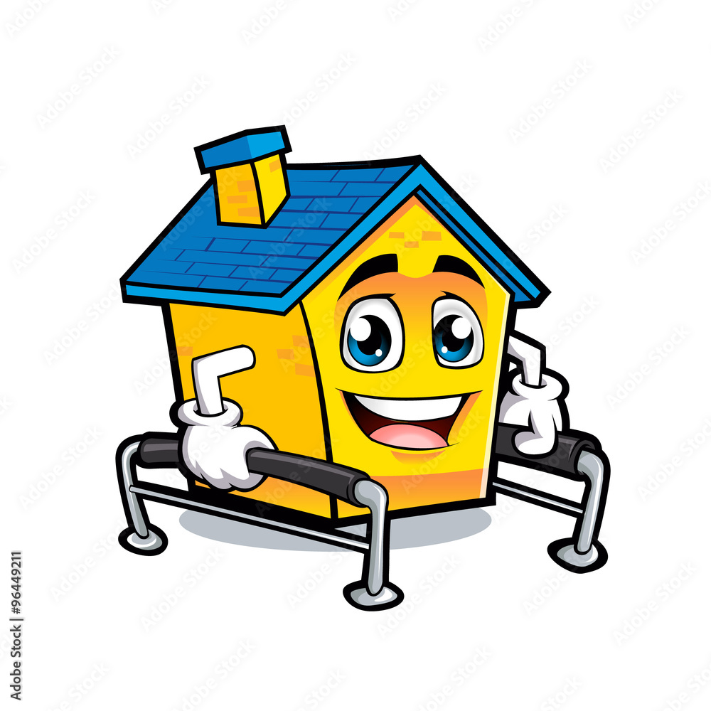 home rehabilitation cartoon illustration Stock Vector | Adobe Stock