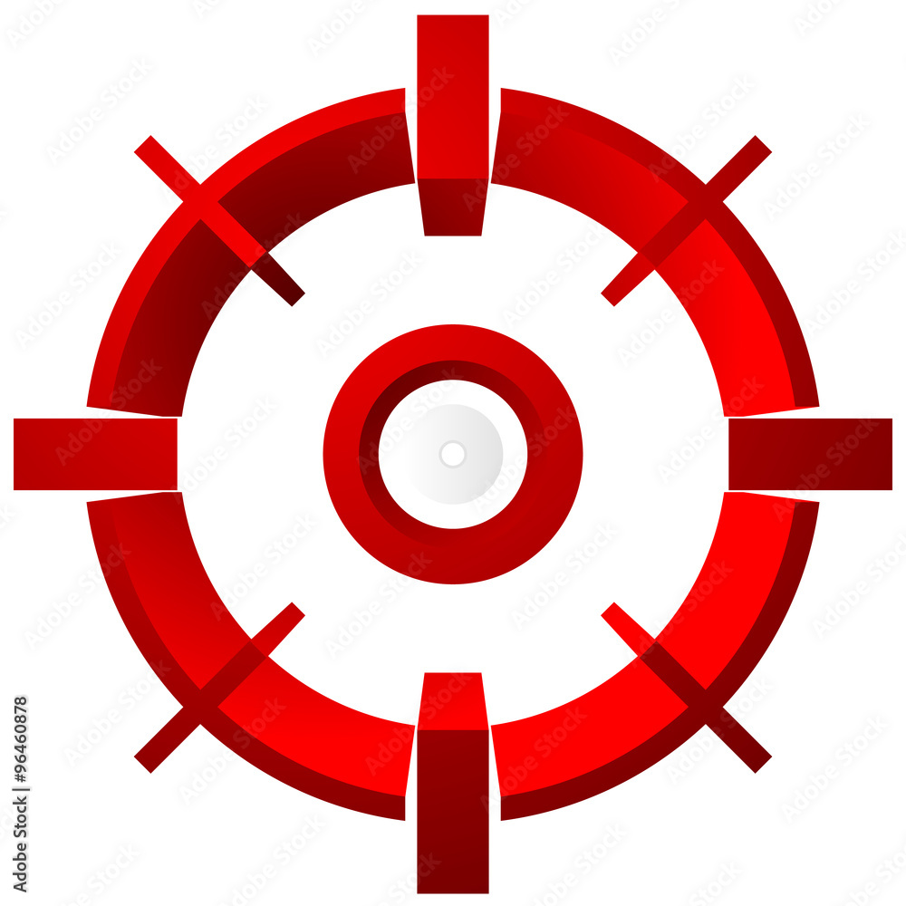 Target mark, reticle, cross hair vector graphic Stock Vector | Adobe Stock