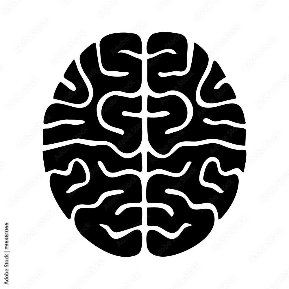 Flat Brain Icon