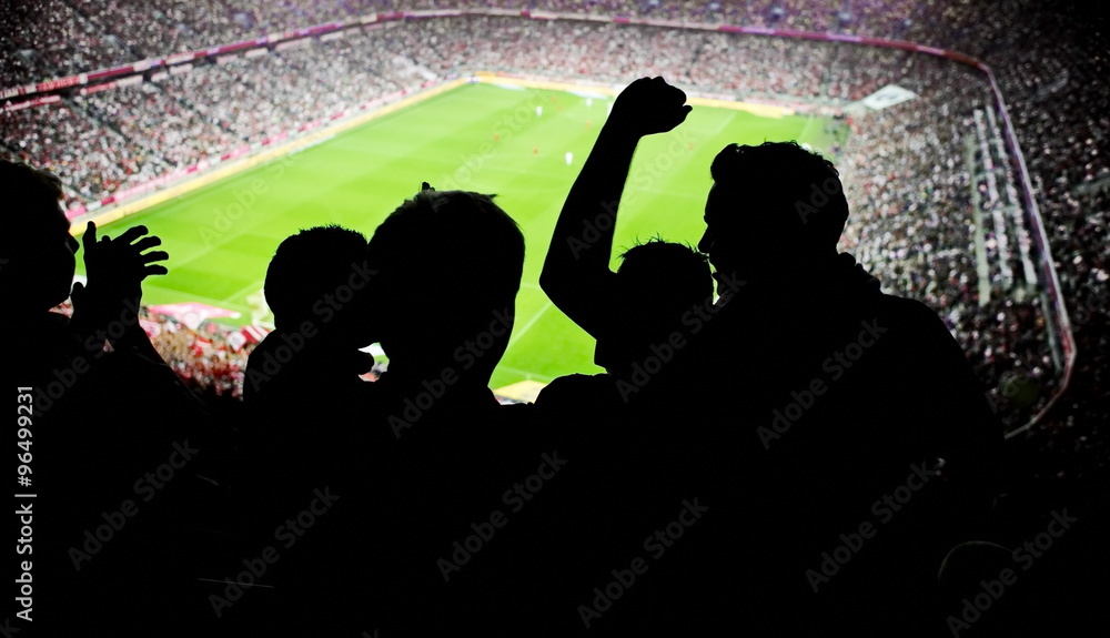 soccer fans stadium Stock Photo | Adobe Stock
